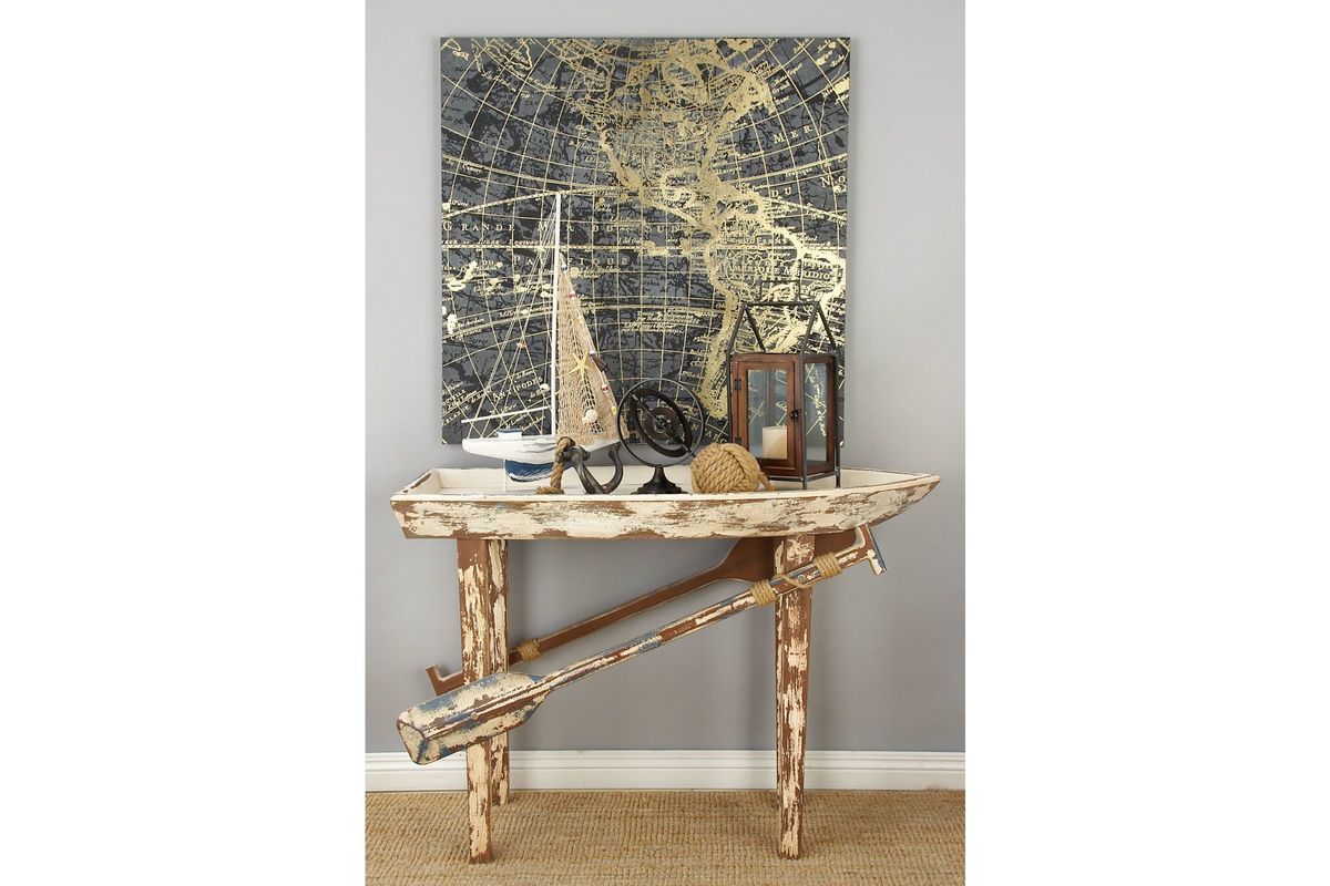 Rustic Distressed Nautical Console Table at Gardner-White